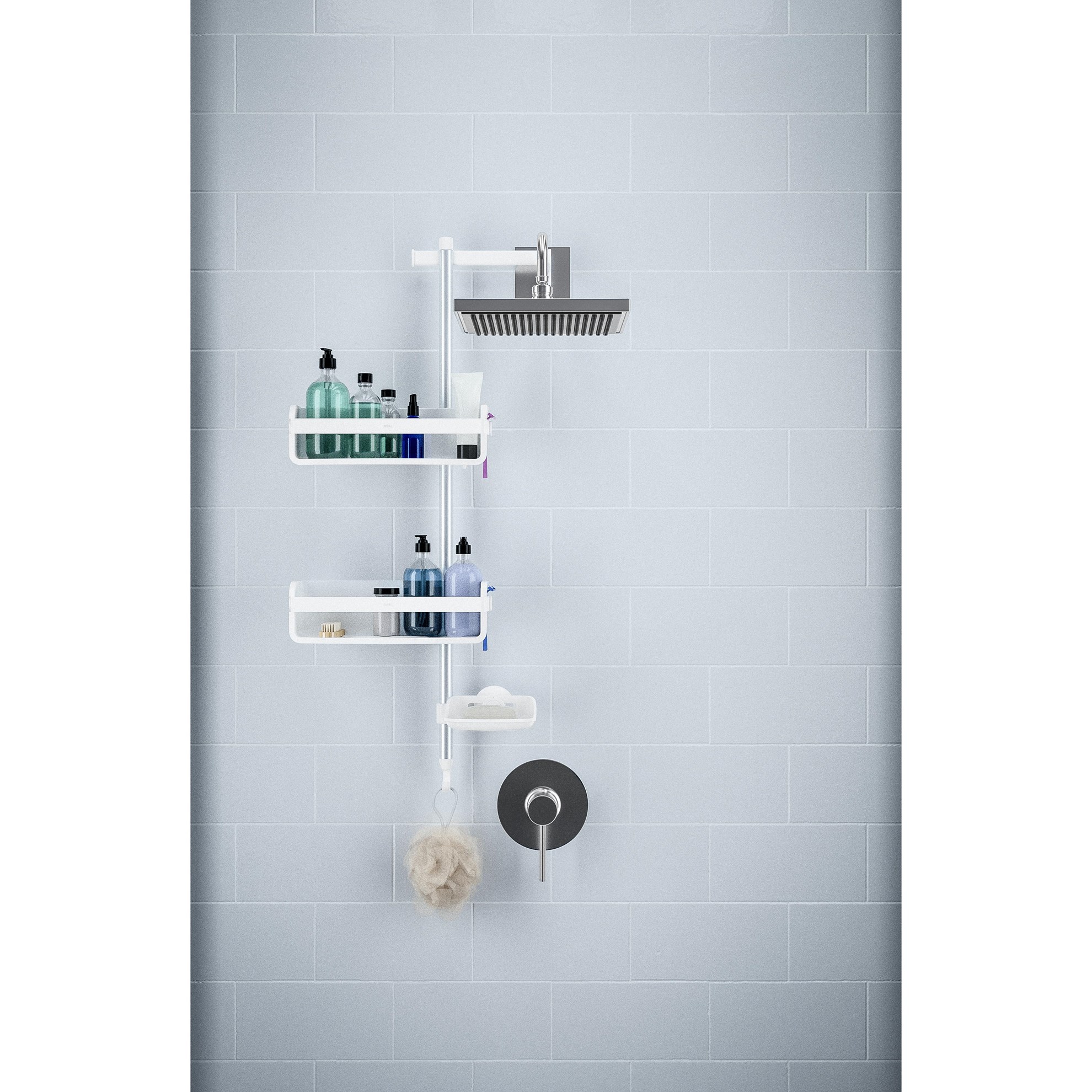 Polička do sprchy FLIPSIDE bílá | iFantazie.cz